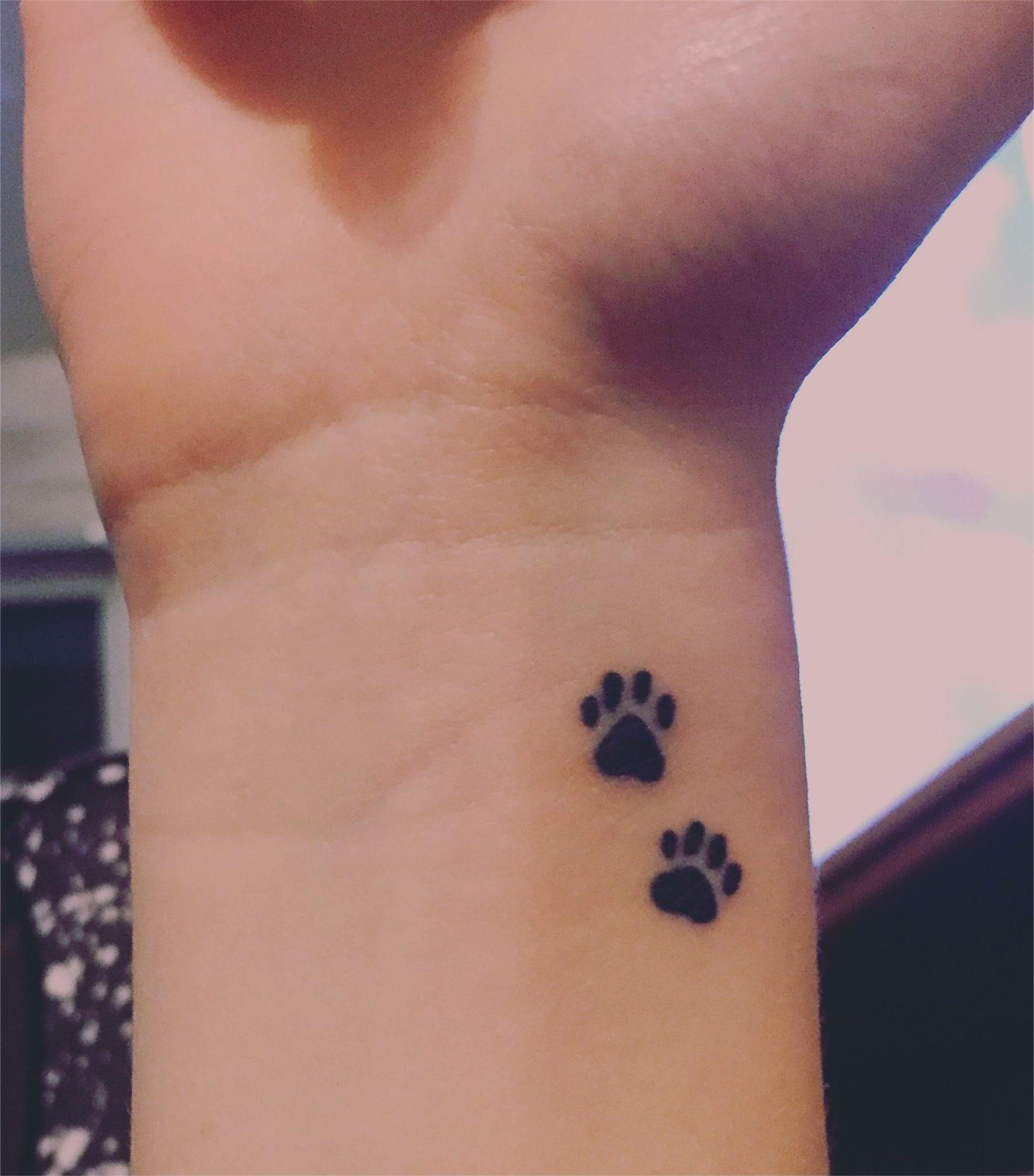 15 Unique Paw Print Tattoo Ideas - Bisnora