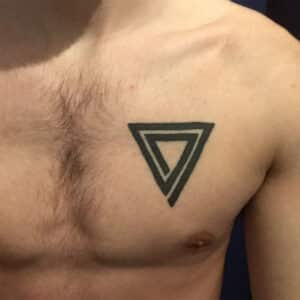 15 Simple Triangle Tattoo Designs - Bisnora
